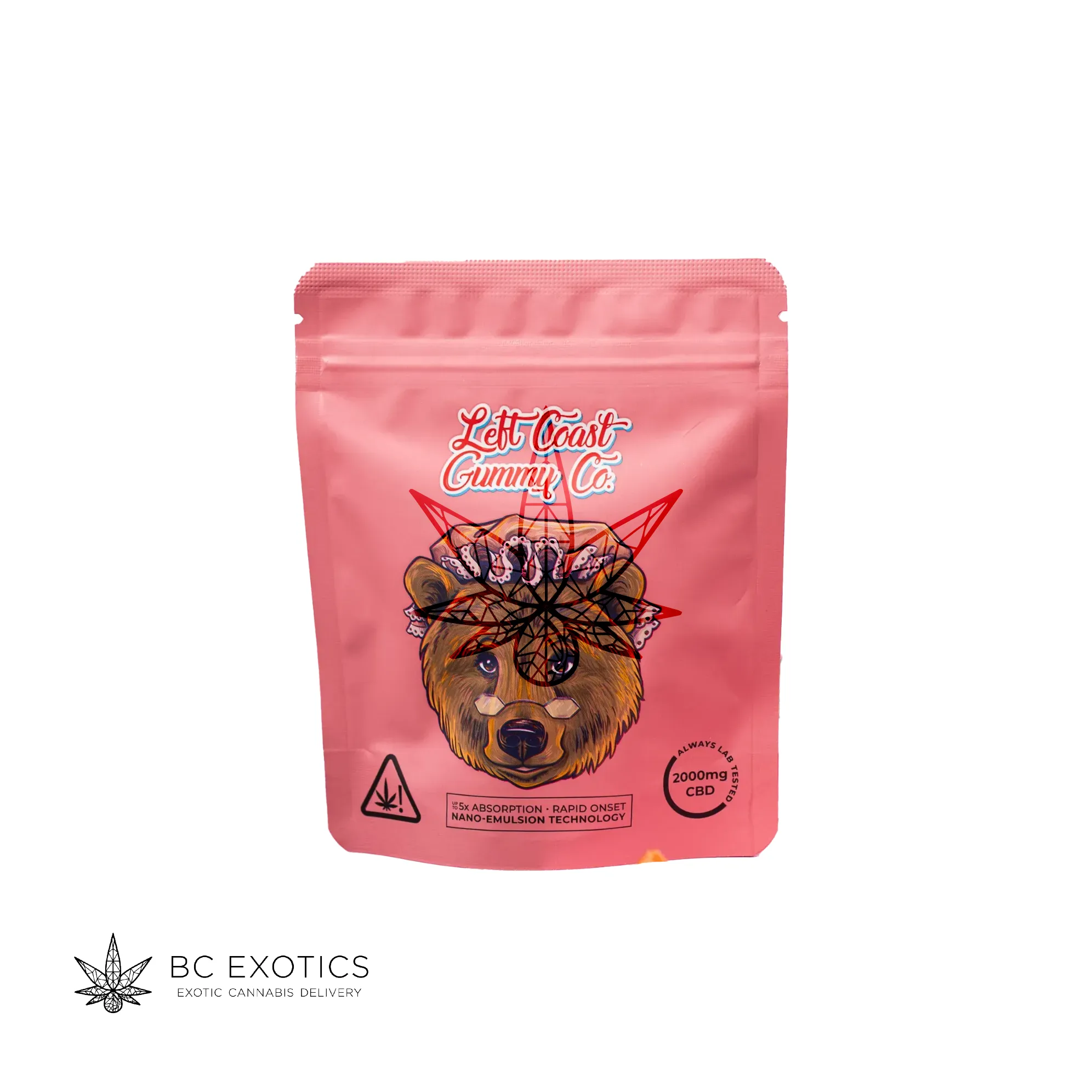 Left Coast Gummy Co. – NanoCBD Infused Gummies – 2000mg CBD - BC Exotics