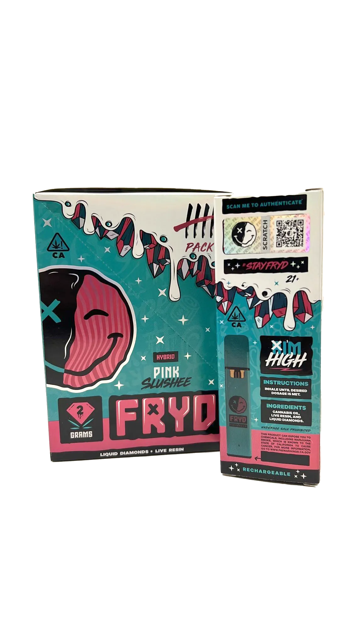 Fryd – Disposable Liquid Diamond THC Vape Pen – Pink Slushee (2g) - BC ...