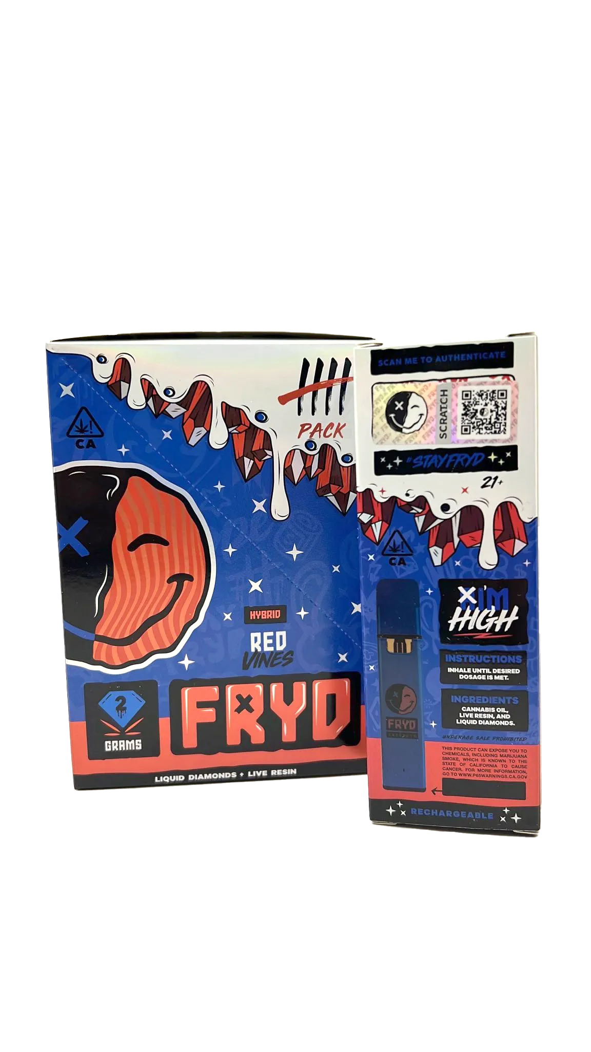 Fryd – Disposable Liquid Diamond THC Vape Pen – Red Vines (2g) - BC Exotics