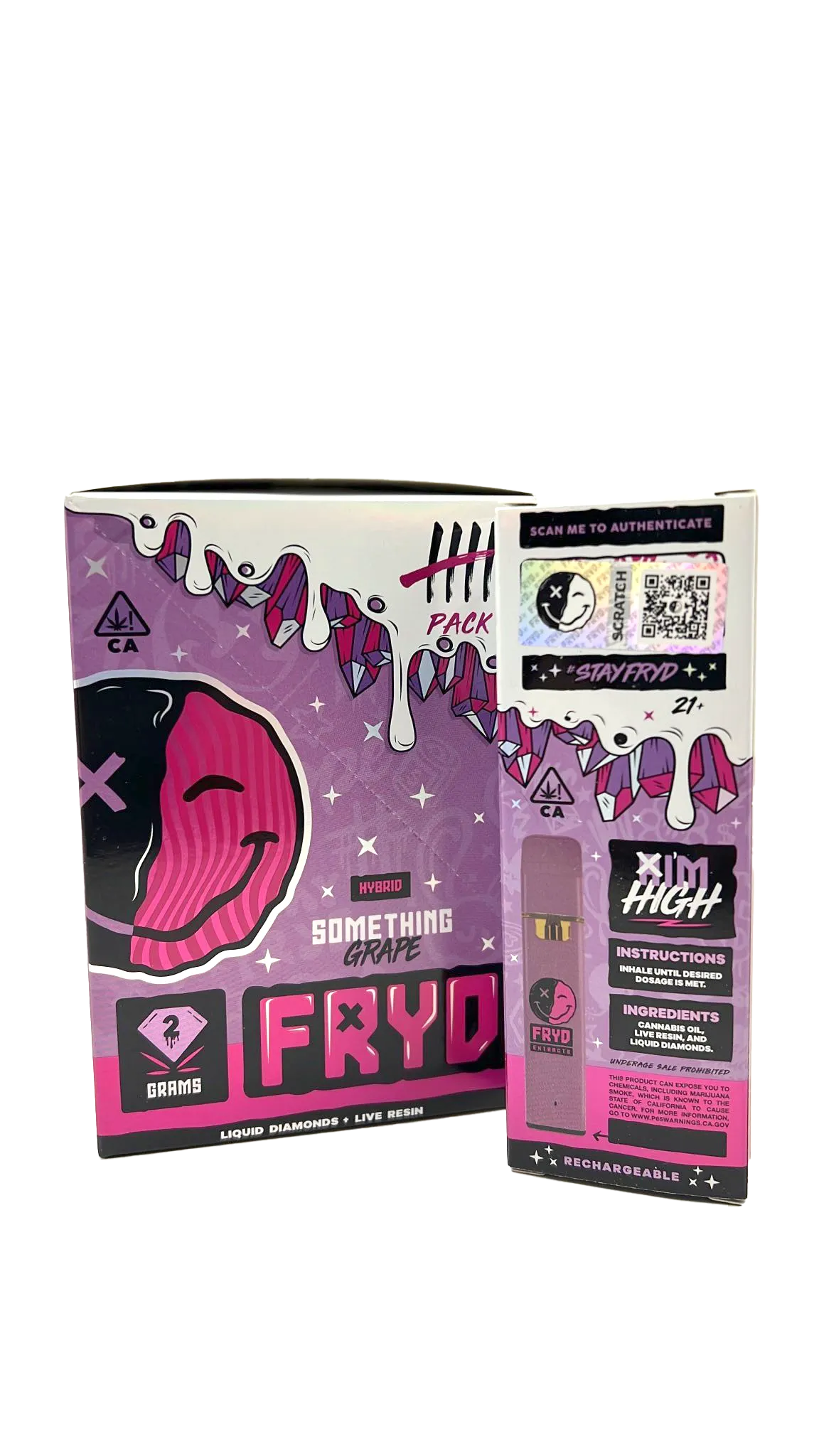 Fryd – Disposable Liquid Diamond THC Vape Pen – Something Grape (2g ...