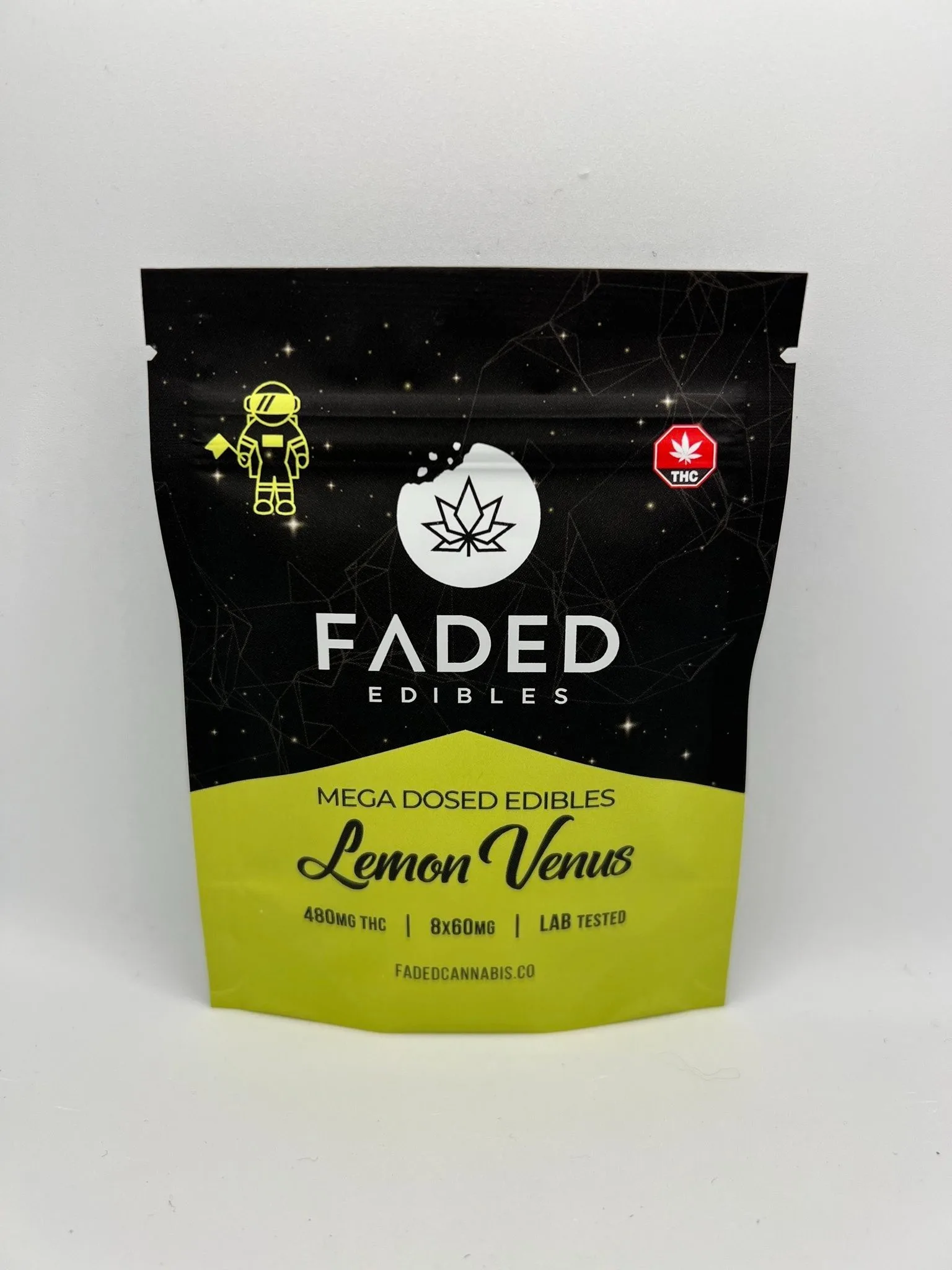 Faded - Gummies - Lemon Venus THC (480mg) (8 pieces) - BC Exotics