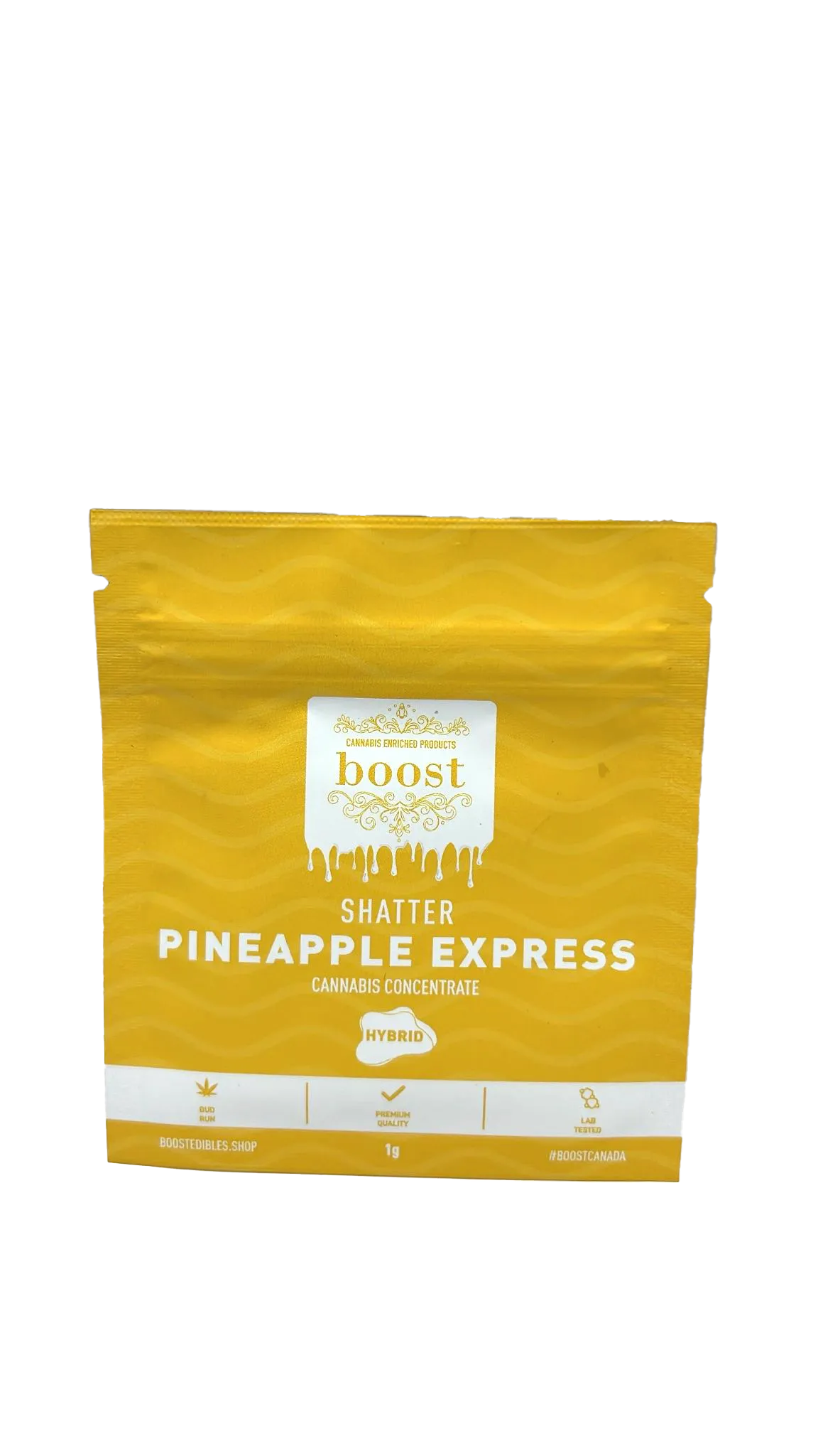 Boost Shatter – Pineapple Express 1g | Hybrid - BC Exotics
