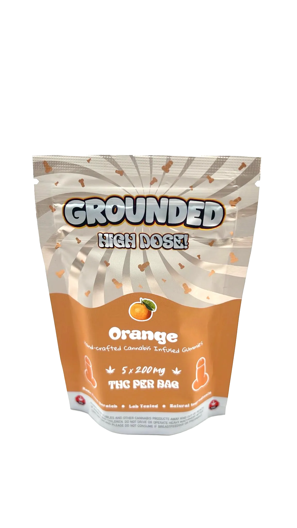 Grounded High Dose — Gummies — Orange Cocks 1000mg THC (5 pieces) - BC ... Grounded High Dose — Gummies — Orange Cocks 1000mg THC (5 pieces) - BC ...